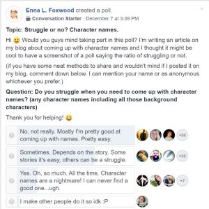 Writing Fiction: How to come up with character names – FOXWOOD FOREST